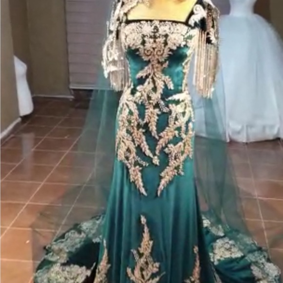 Dresses | Very Beautiful Elegant Custommade Bride Henna Thobe Dress ...